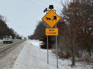 AASHTO Journal - MnDOT Installs Flashing ‘Amish Buggy’ Alert Signage